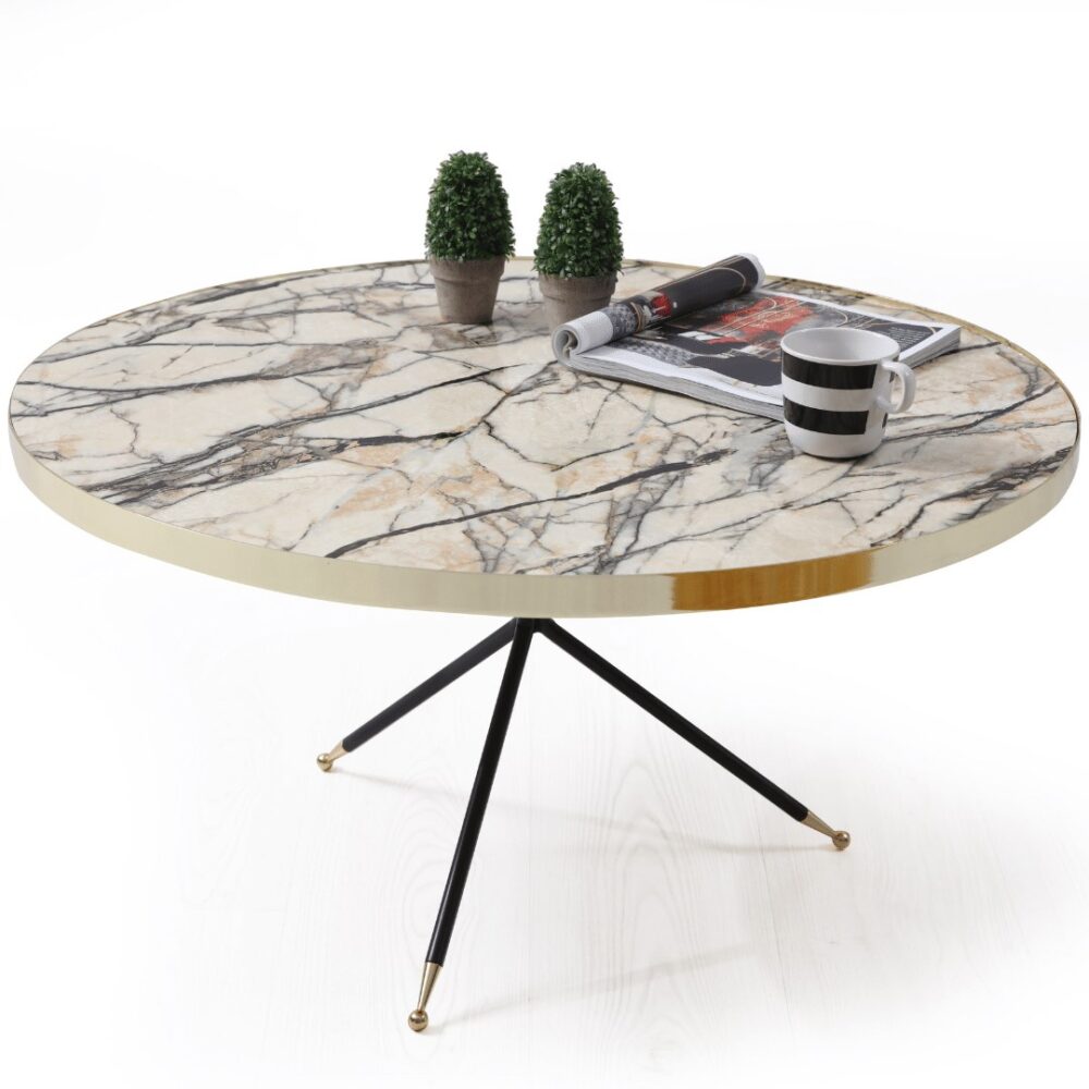 Marble Mermer Desenli Orta Sehpa - Mobievim Evinizin Mobilyası